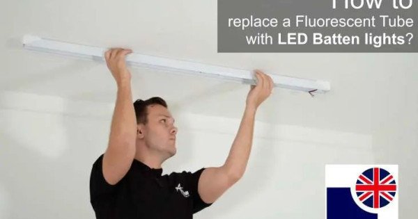 How To Replace a Fluorescent Tube with LED Batten lights? (2023 update)