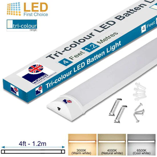 Morris Tri-Colour LED Tube Lighting 4ft | LEDFirstChoice.co.uk